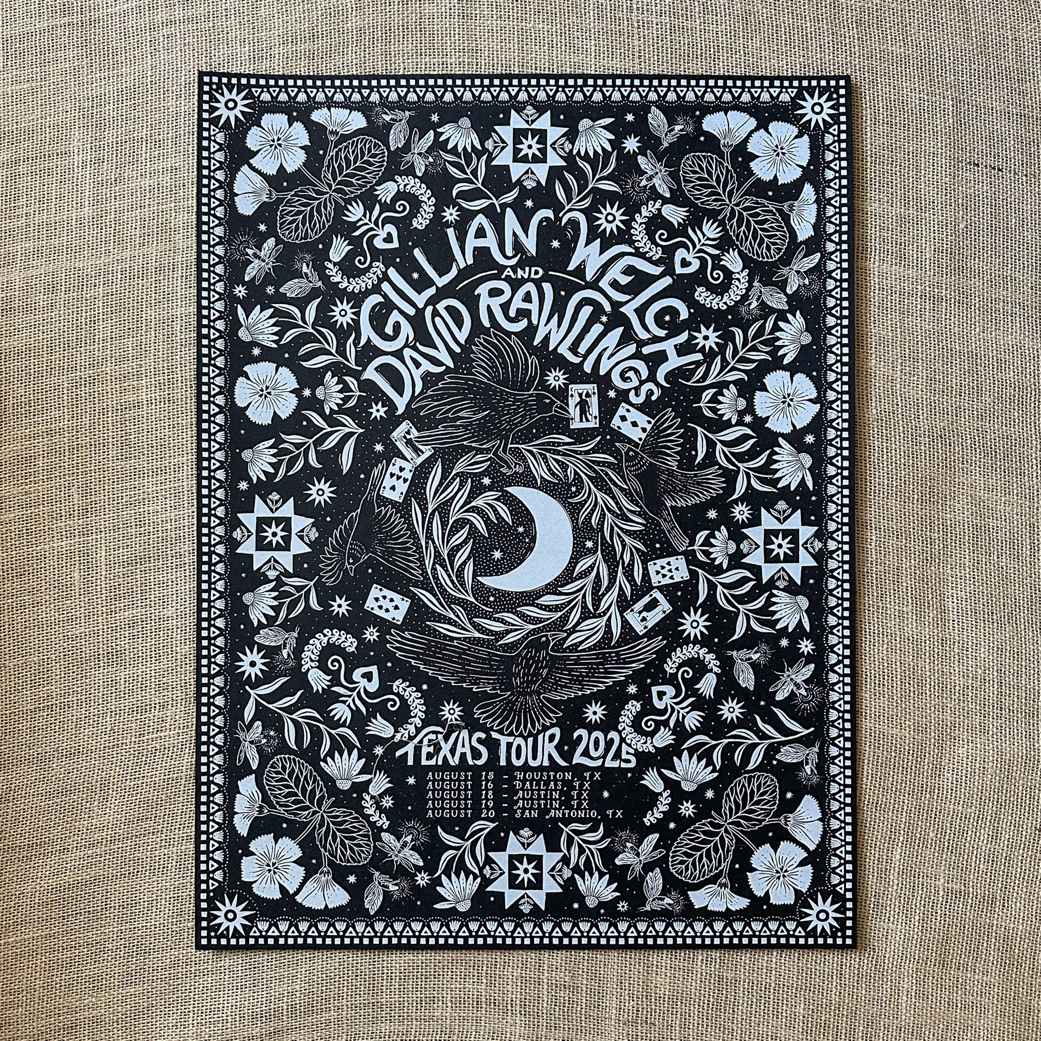 2025 Texas Tour Poster – Acony Records Online Store